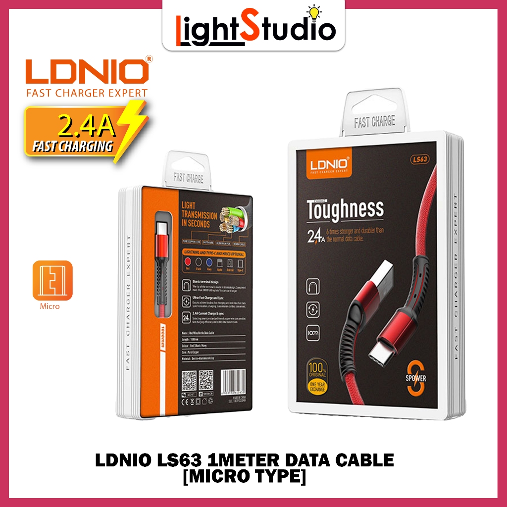 LDNIO LS63 1Meter Data Cable [Micro Type] | Shopee Malaysia