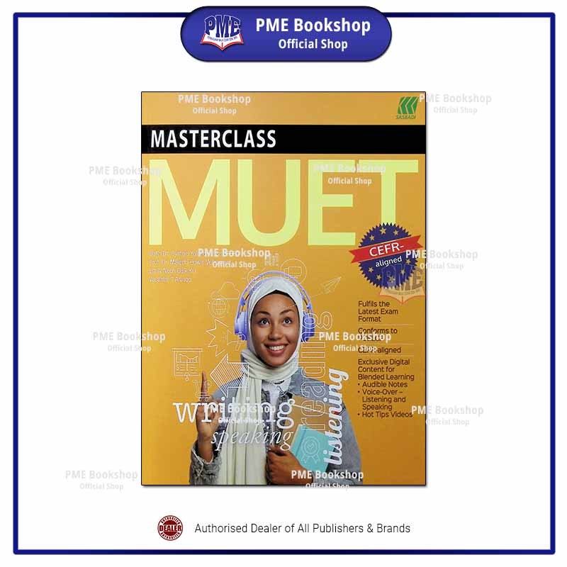 【PME Bookshop】(2024) Sasbadi: Masterclass MUET - CEFR Aligned (Reference Book) | Shopee Malaysia