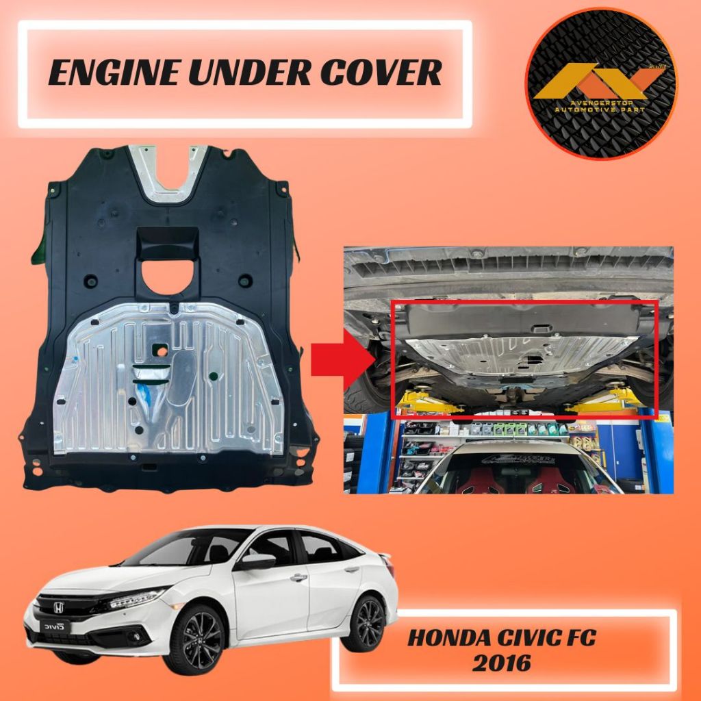 Honda Civic FC TEA TBA Engine Under Cover (Center) 100% New Hight ...