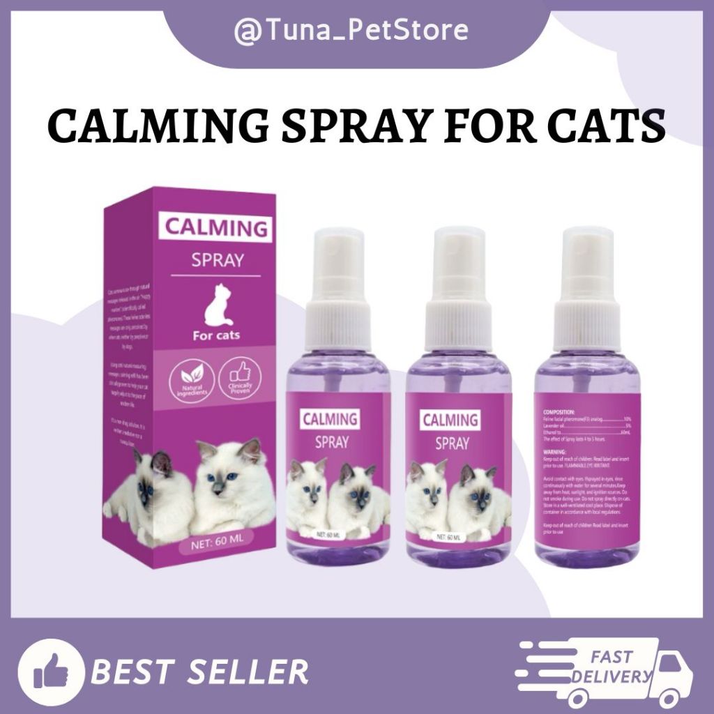 PET CALMING SPRAY DESTRESS SPRAY RELAXING SPRAY FOT CATS RELAX LAVENDER ...