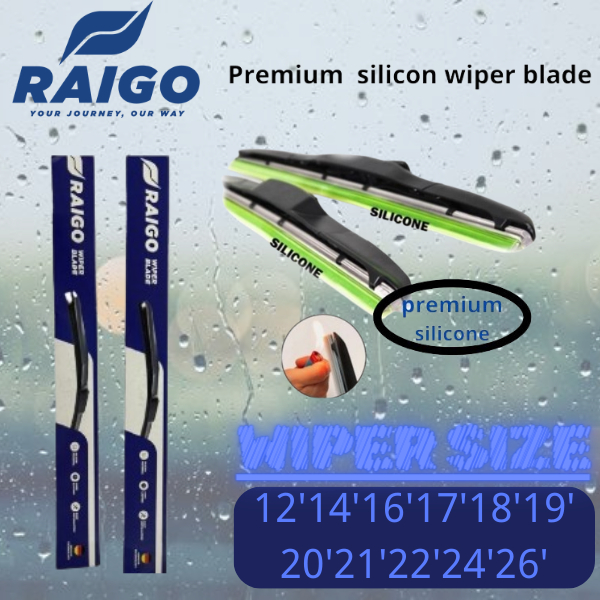 GERMAN Quality RAIGO Premium Silicone Wiper Blade For Proton Perodua ...