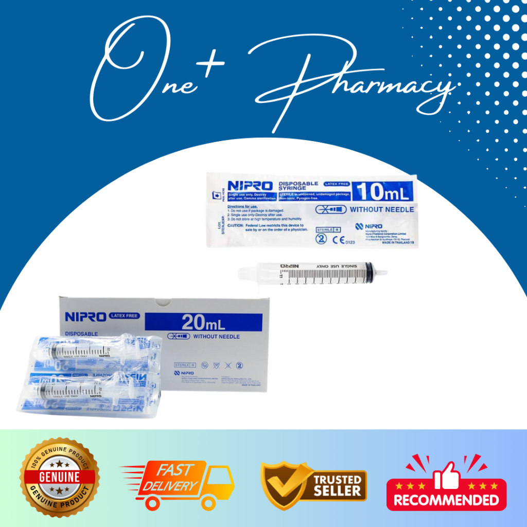 Nipro syringe LUER LOCK 20ML/10ML(without needle) | Shopee Malaysia