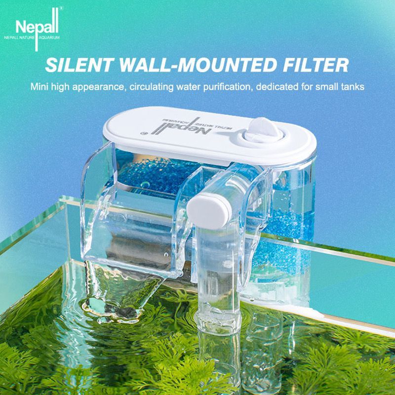 Nepall Aquarium Waterfall Wall Hanging Filter 3 in 1 Wall-mounted ...