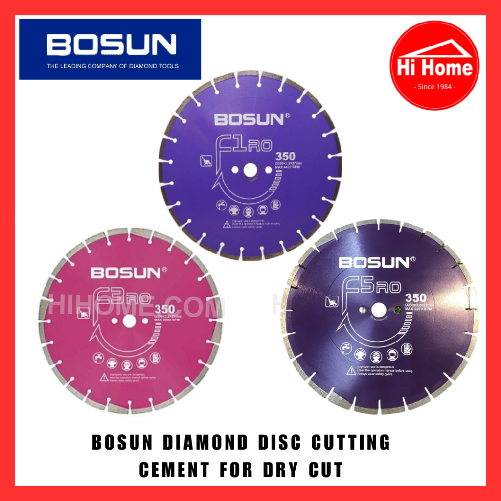 BOSUN 14" Asphalt Blade Diamond Cutter Wheel Concrete F1RO F3RO F5RO ...