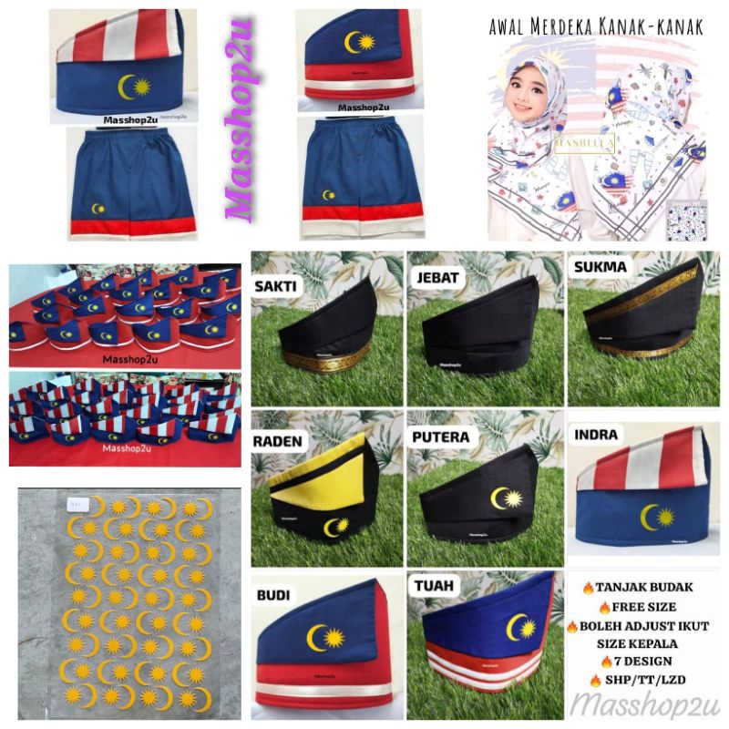 [ POS SEGERA] tanjak merdeka | sampin merdeka | pakaian merdeka (READY ...