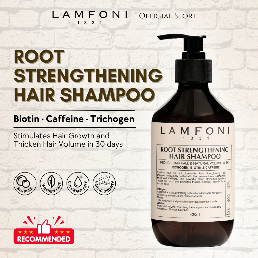 Hair Shampoo - LAMFONI Root Strengthening Hair Shampoo 400ml | Shopee ...