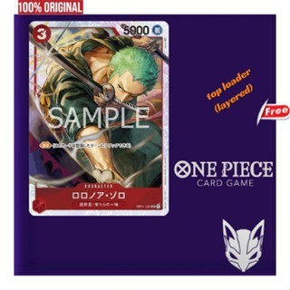 ORIGINAL Roronoa Zoro (Parallel) flagship AA Character OP01-025 SR optcg one piece card | Shopee ...