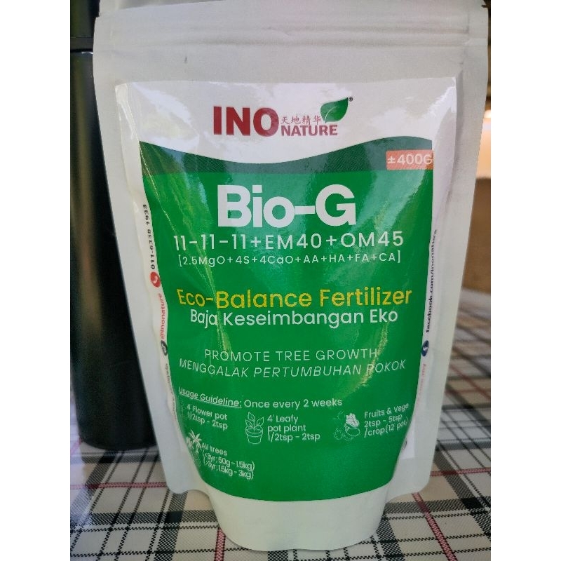 🌱 Ready Stock 🌱INO Nature Bio-G(11-11-11) Eco-Balance Fertilizer/Baja Penggalak Pertumbuhan ...
