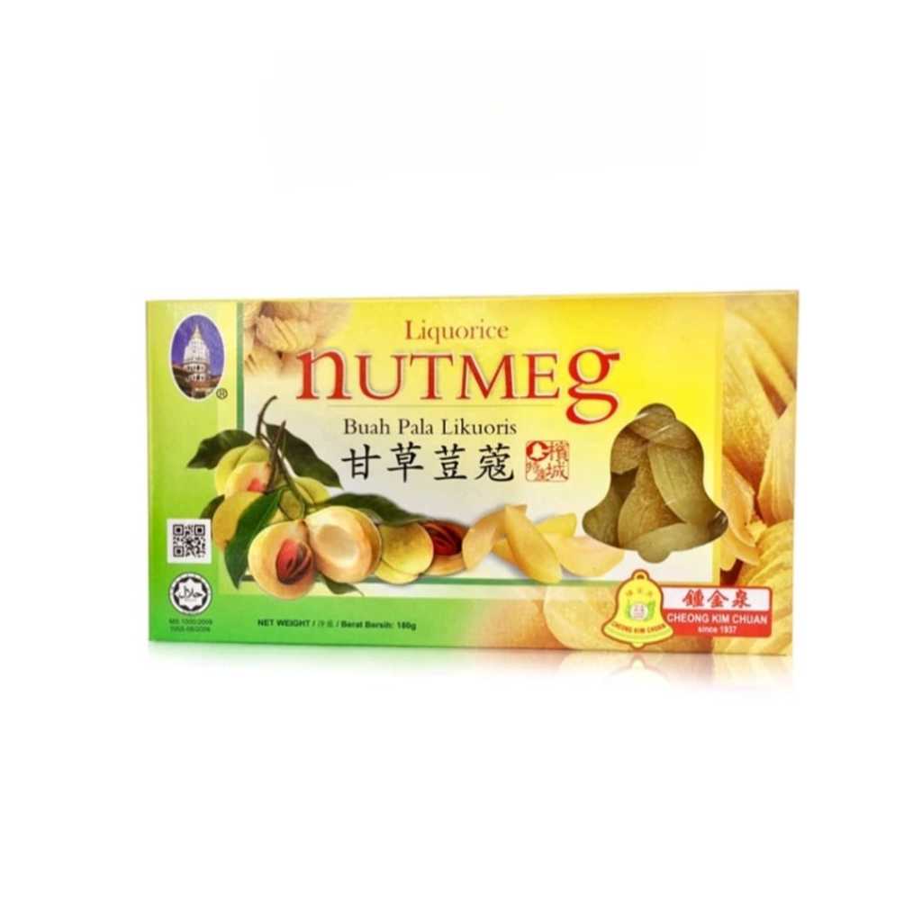 (HALAL) 鍾金泉甘草豆蔻 Cheong Kim Chuan Liquorice Nutmeg / Buah Pala Likuoris ...