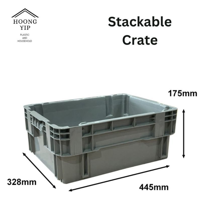 Stackable & Nestable Crate / Industrial Basket - 5504 | Shopee Malaysia
