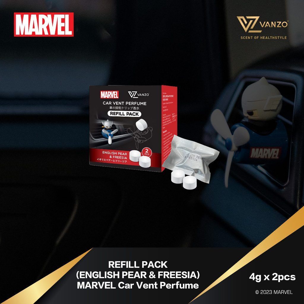 [READY STOCK] VANZO PERFUME Marvel Series Car Vent Perfume 4g x 2 Thor ...