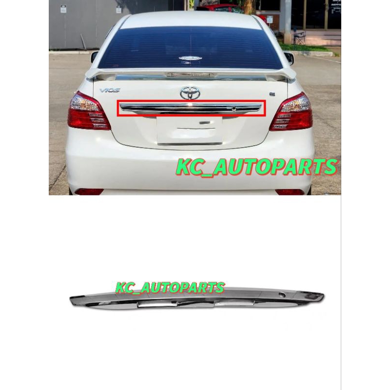 Toyota Vios Ncp93 2008 -2013 REAR BONNET BOOT BONET GARNISH CHROME Rear ...