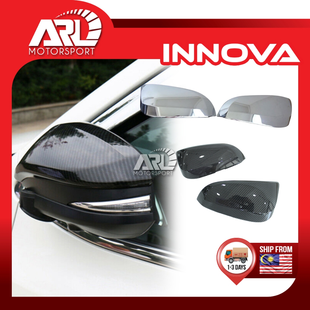 Toyota Innova (2016 - 2022) Side Mirror Protector Cover Chrome Car Auto ...