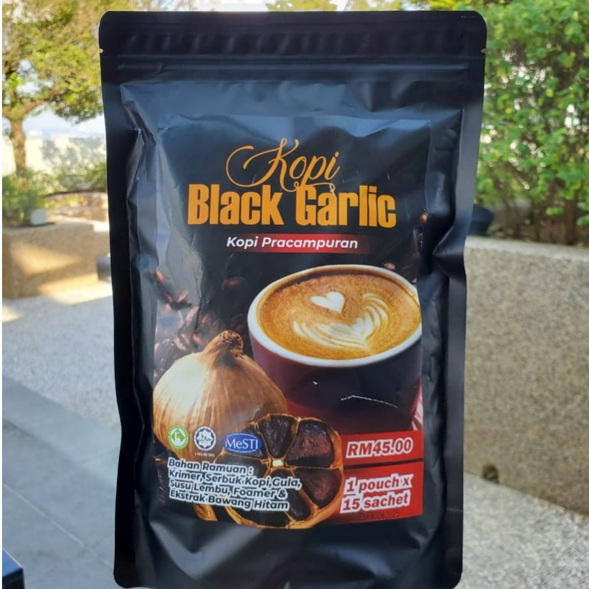 [KOPI BLACK GARLIC] Kopi pracampuran dengan ekstrak bawang hitam ...