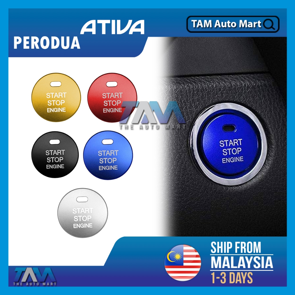 Perodua Ativa (2021-2024) Push Start Button Protector Cover TAM Auto ...