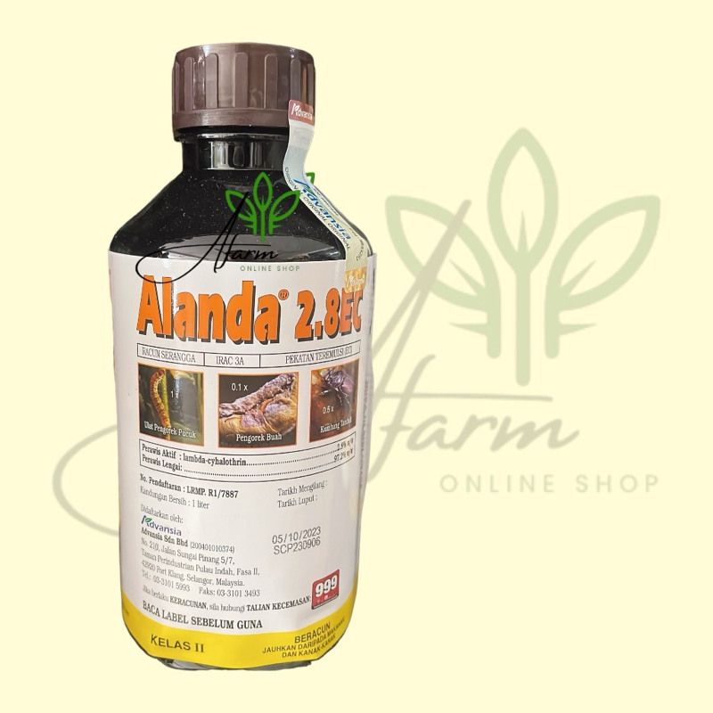 1L ALANDA 2.8EC ADVANSIA Racun Serangga / Karate / kupu kupu putih (A.i lambda-cyhalothrin 2.8% ...