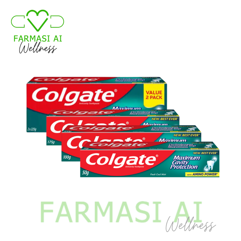 Colgate Maximum Cavity Protection Toothpaste (Fresh Cool Mint) 50g ...