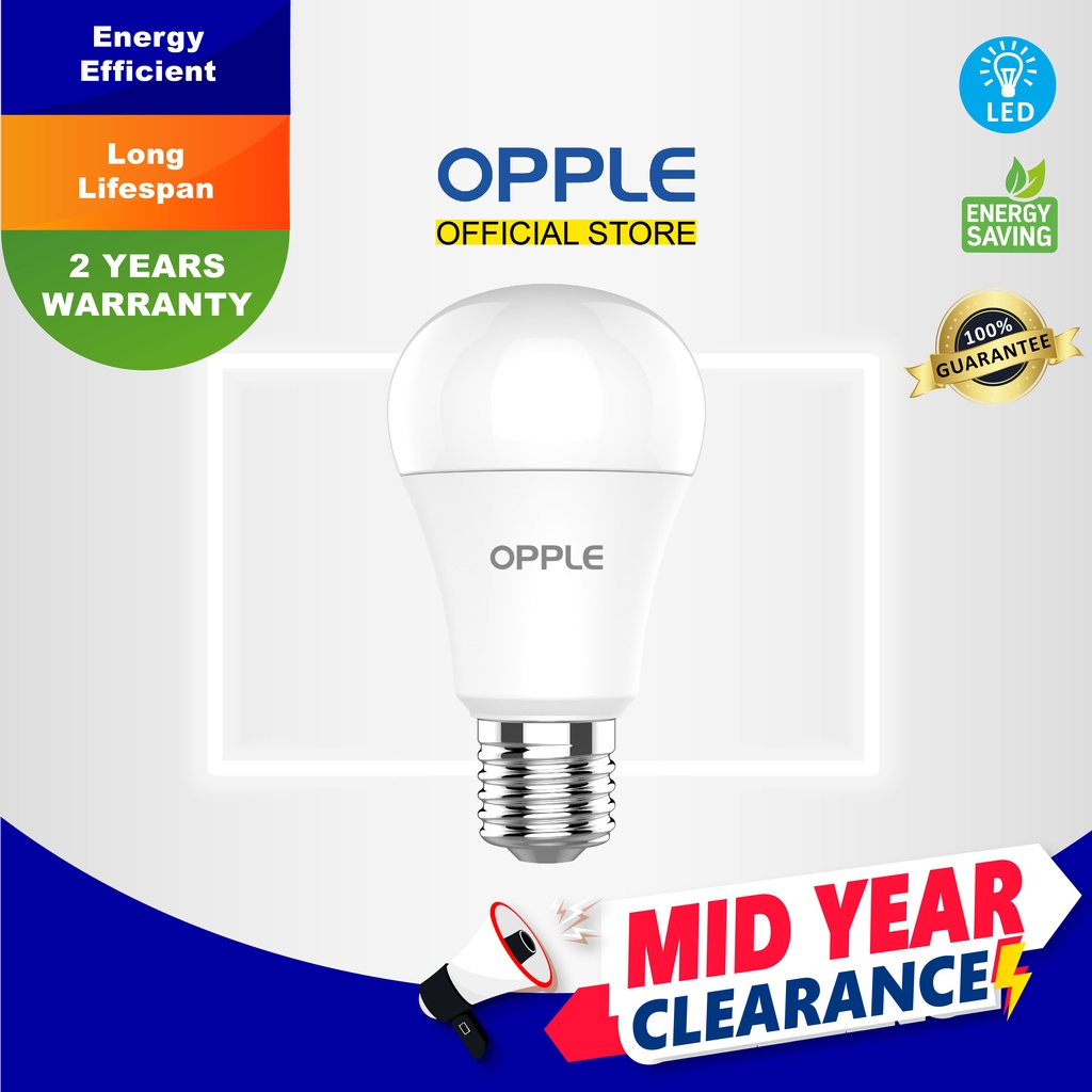 OPPLE LED E27 E14 Bulb 5W 9W 12W 14W 3000K 4000K 6500K 2 Year Warranty ...