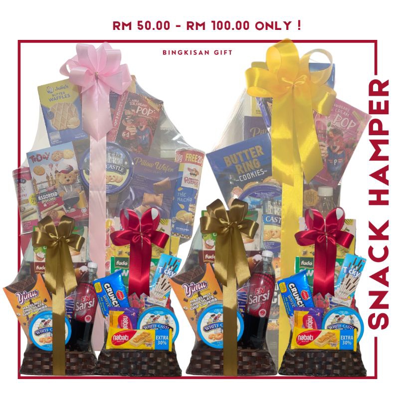 HAMPER SNACK / HAMPER MAKANAN RINGAN / HAMPER SUKANEKA / HAMPER CABUTAN ...