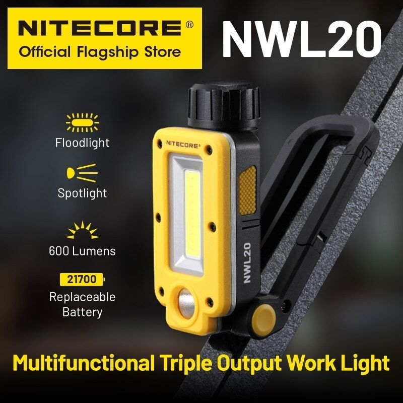 NITECORE NWL20 Flashlight Multifunction Work Light Camping Lamp Lantern ...