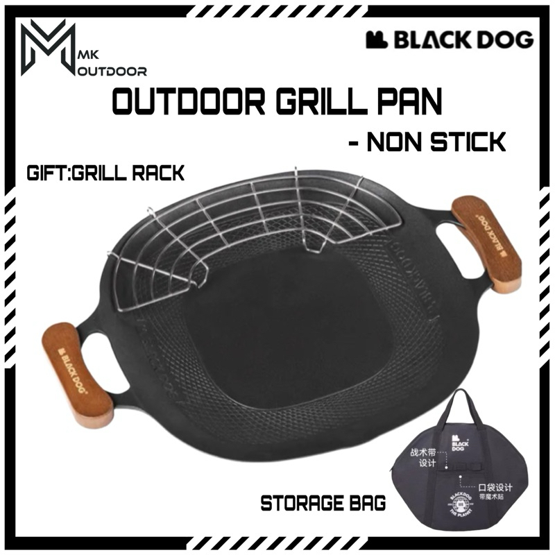 BLACKDOG Grill Pan Set Korea Pan Non-Stick Frying Pan Cooking Outdoor ...