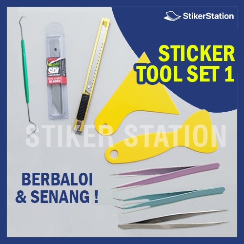 STICKER TOOL SET 1- Sticker Crafting Tool Vinyl Sticker Belon Sticker ...
