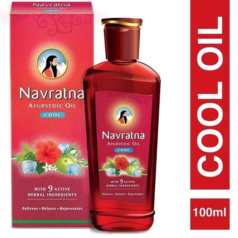 💯Original Navratna Herbal Cool Oil 100ml/200ml [Ready To Stock Malaysia ...
