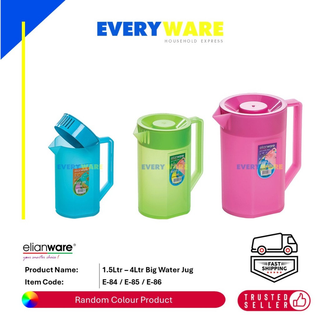 [Elianware] E-84 / E-85 / E-86 1.5Ltr - 4Ltr Big Water Jug | Shopee ...