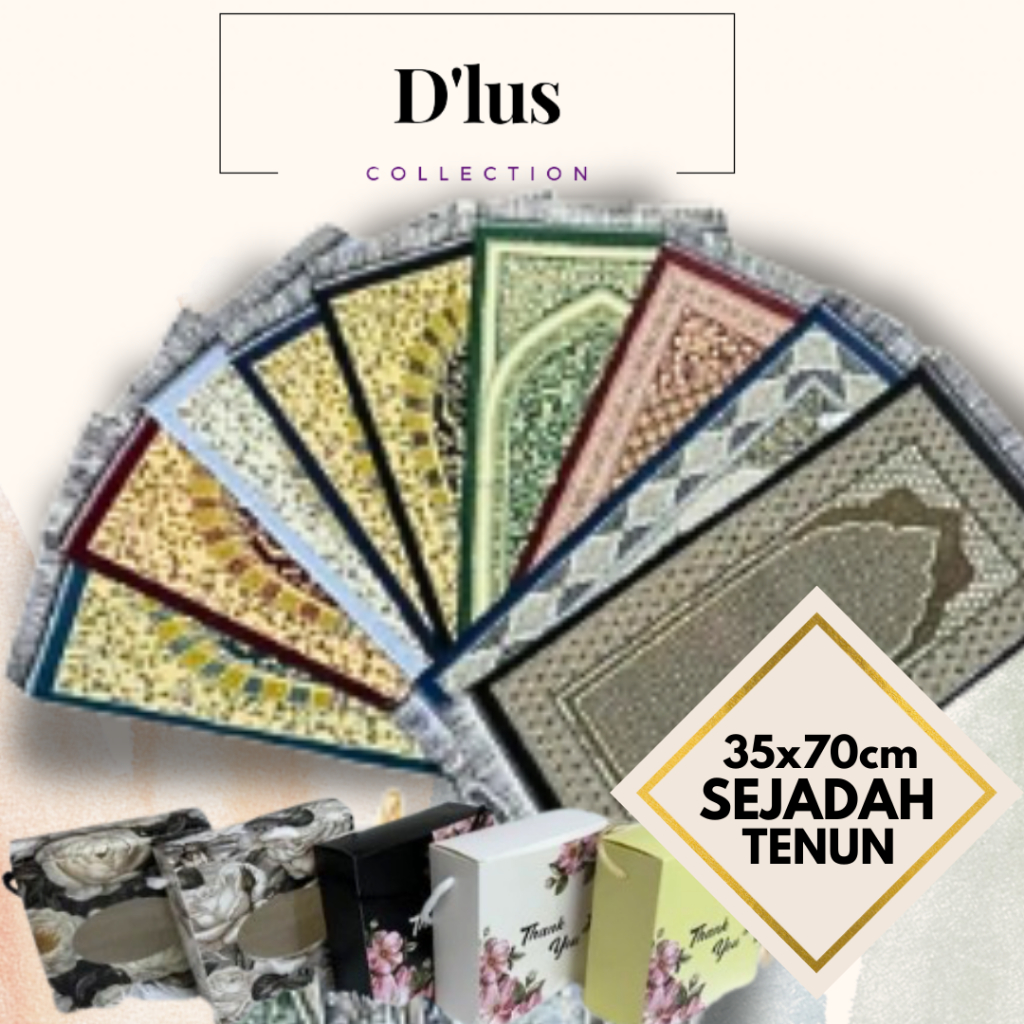 50 pcs sejadah muka tenun Turkey 35x70cm Viral Doorgift Prayer mat ...