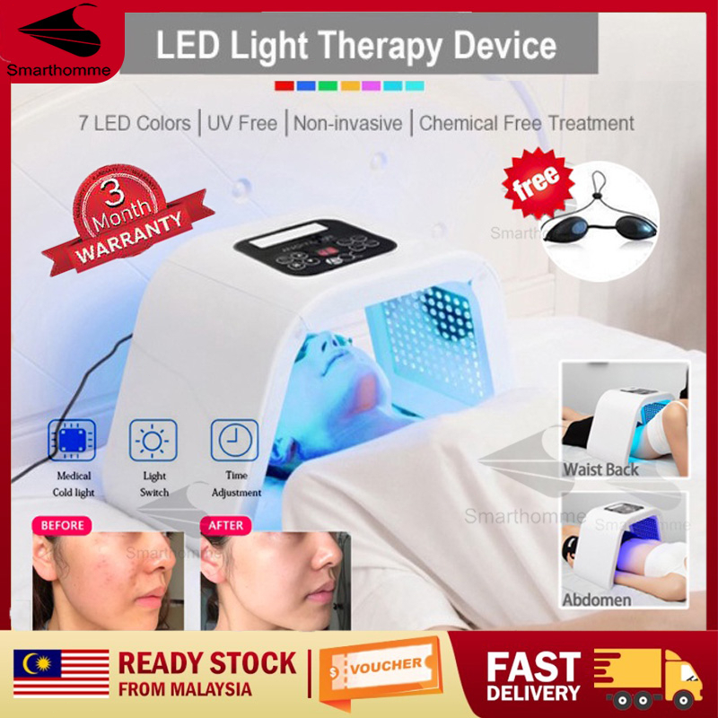 READY 7 Colors PDT LED Facial Mask Light Therapy Skin Rejuvenation ...