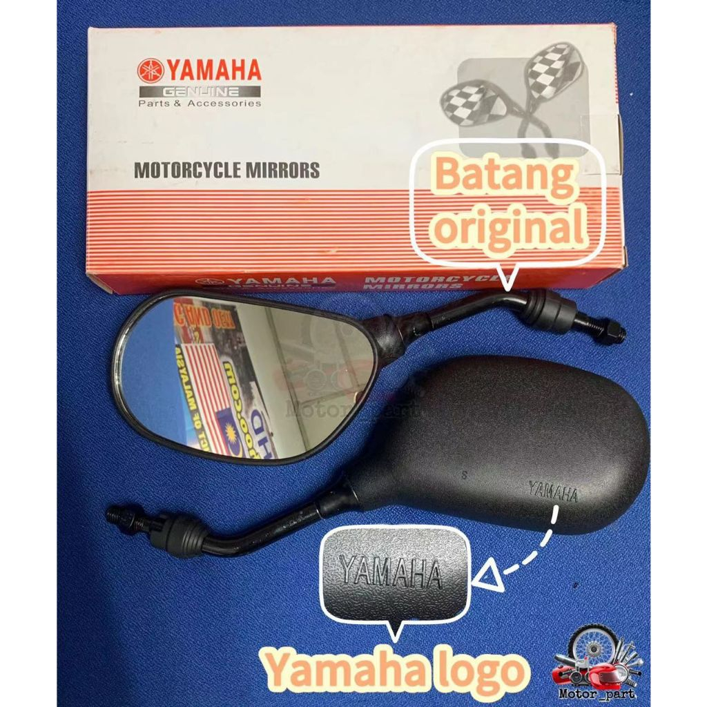 SIDE MIRROR Y110 /Y110 CHROME / LC135 / RXZ / Y15 Batang Pendek ...