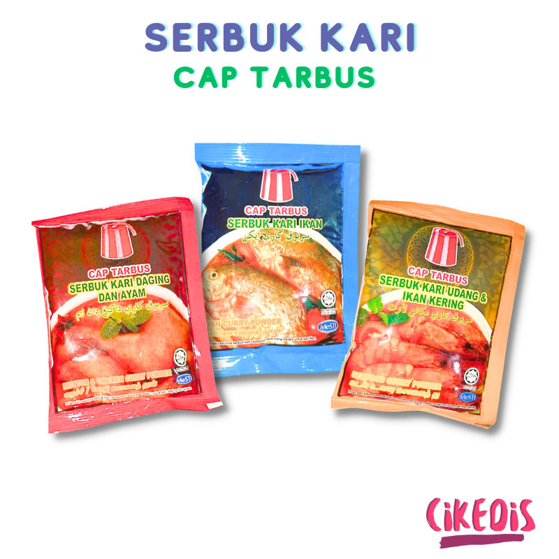 CAP TARBUS Serbuk Kari Kepala Ikan Pes Rempah Kari Daging Seafood kari ...