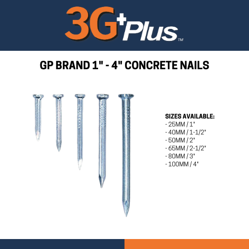 [0.5KG / 1.0KG] [1" - 4"] GP Brand Concrete Nail / Wall Nail / Paku ...
