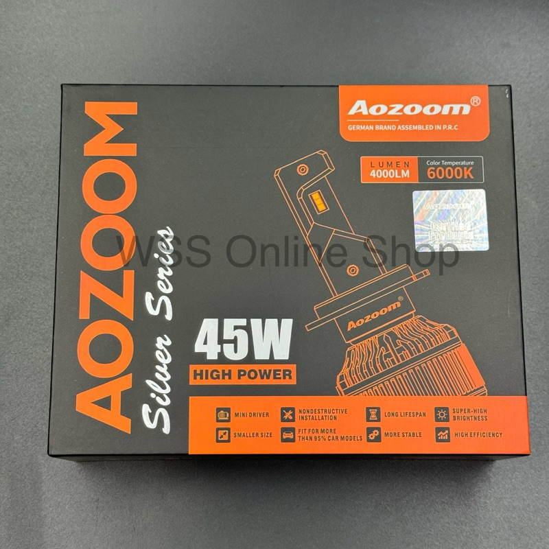 AOZOOM [Original] Sliver Series LED Lightbulb (45W / 6000K / 4000LM ...