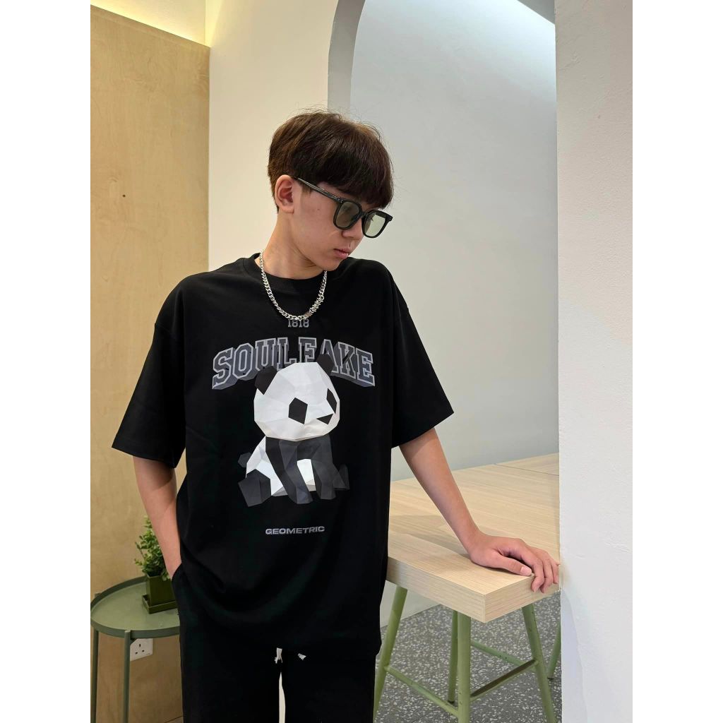 SOULFAKE【Geometric Panda Tee】 | Shopee Malaysia