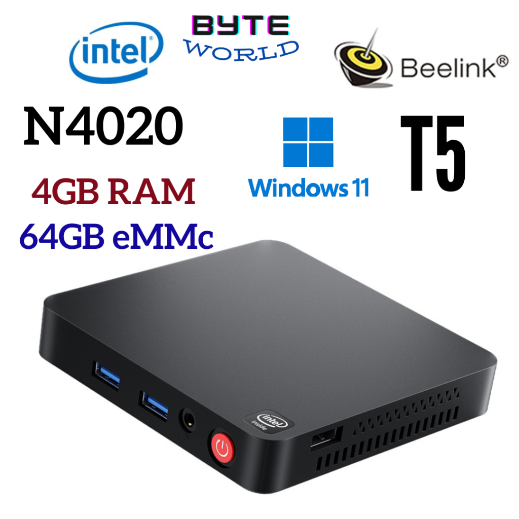 Beelink T5 T4 Pro Windows 11 Mini PC 4GB DDR4 RAM 64GB Intel N4020 ...