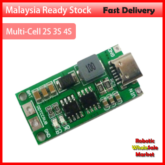 Multi-Cell 2S 3S 4S Type-C To 8.4V 12.6V 16.8V Step-Up Boost LiPo ...