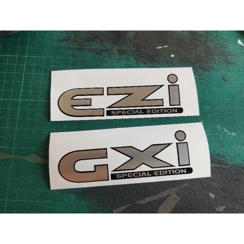 sticker emblem kelisa EZi GXi 2layer | Shopee Malaysia