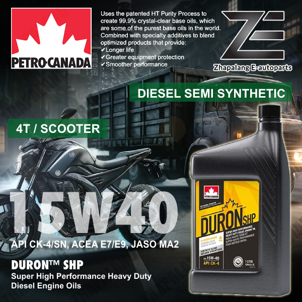 Petro Canada Duron SHP 15W40 Diesel Semi Synthetic Engine Oil 1L API ...