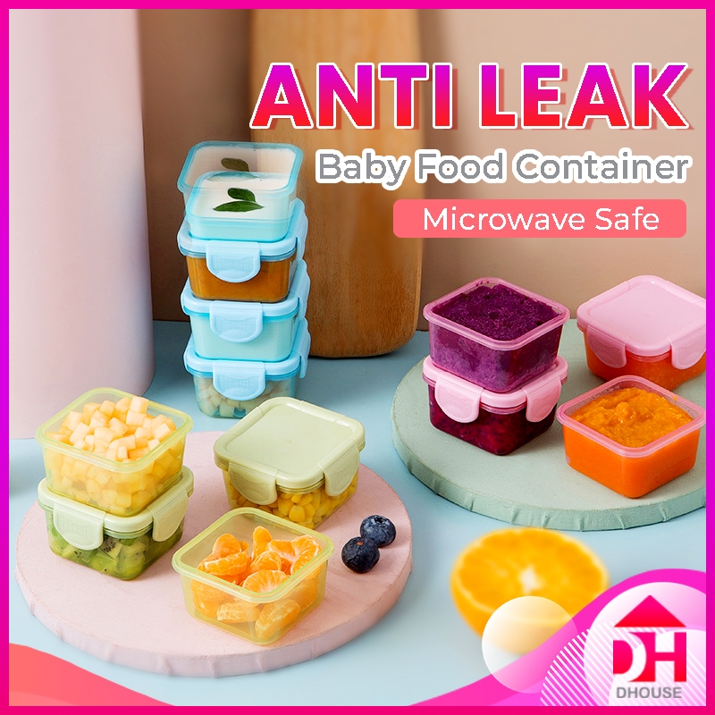 Mini Stackable Transparent Container 60ML Baby Kids Food Storage Box ...