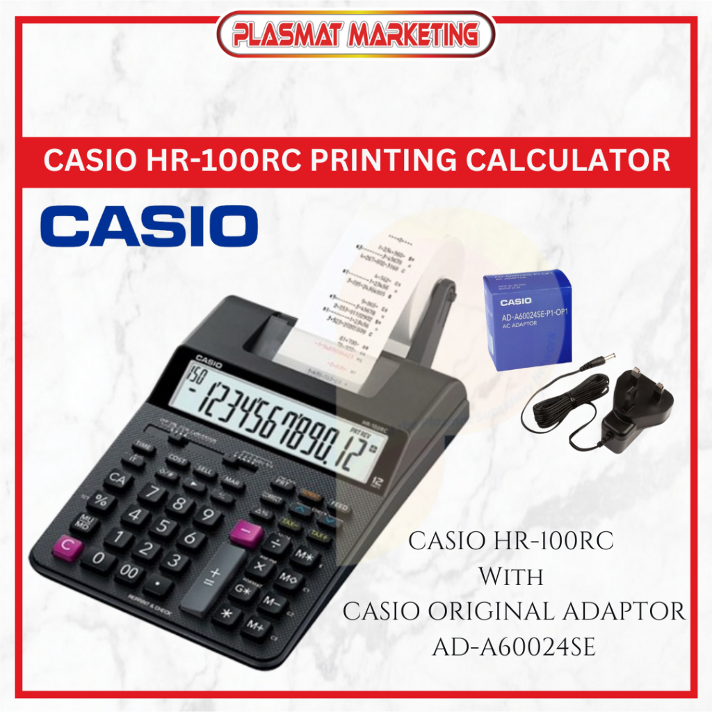Casio HR-100RC Printing Calculator | Shopee Malaysia
