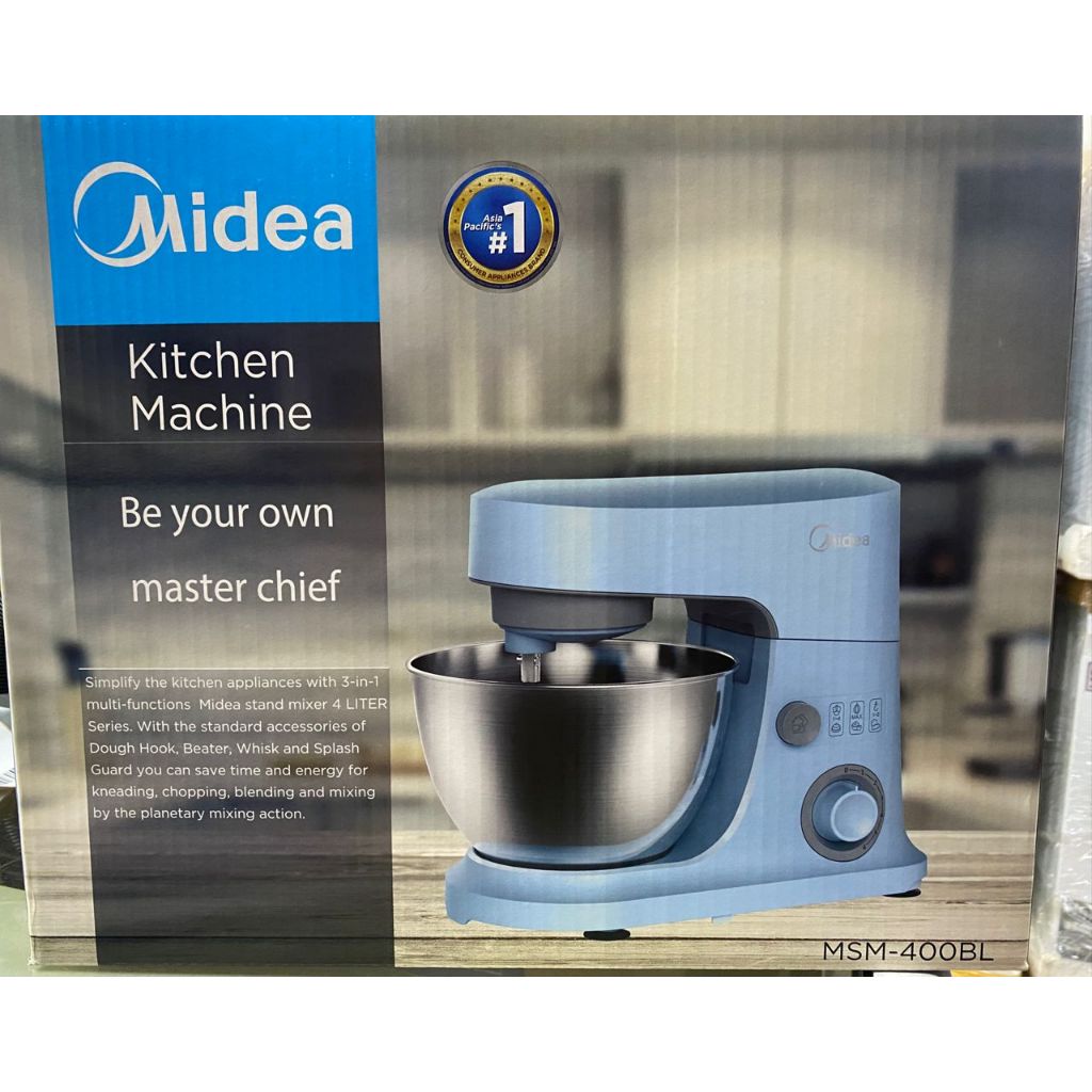 Midea Stand Mixer 4.0L- 600W (MSM-400BL) | Shopee Malaysia