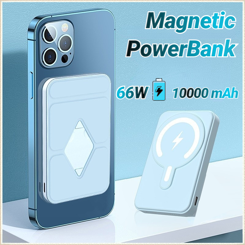 Mini Magnetic Wireless 66W Fast Charge power bank 10000mAh Portable ...