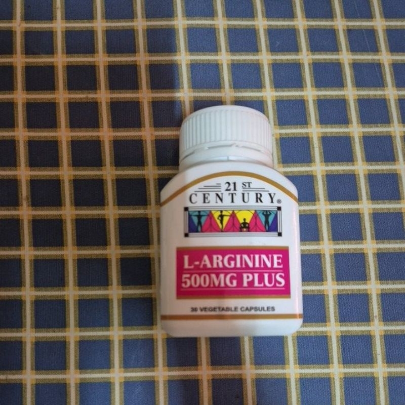 21st Century L-Arginine 500mg Vegetable Capsules 30s (Expiry Date:01/ ...