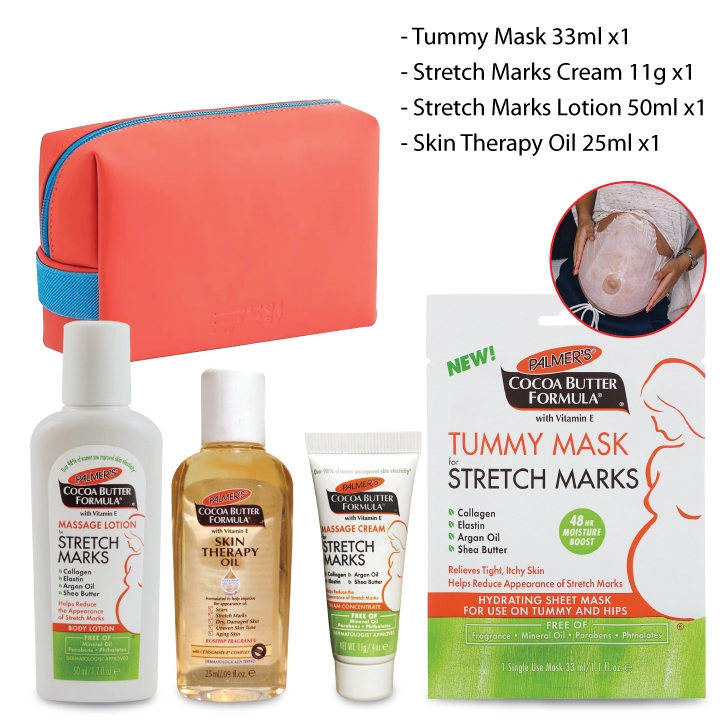 PALMER'S Stretch Marks Range Travel Set 5 items in one pouch | Shopee ...