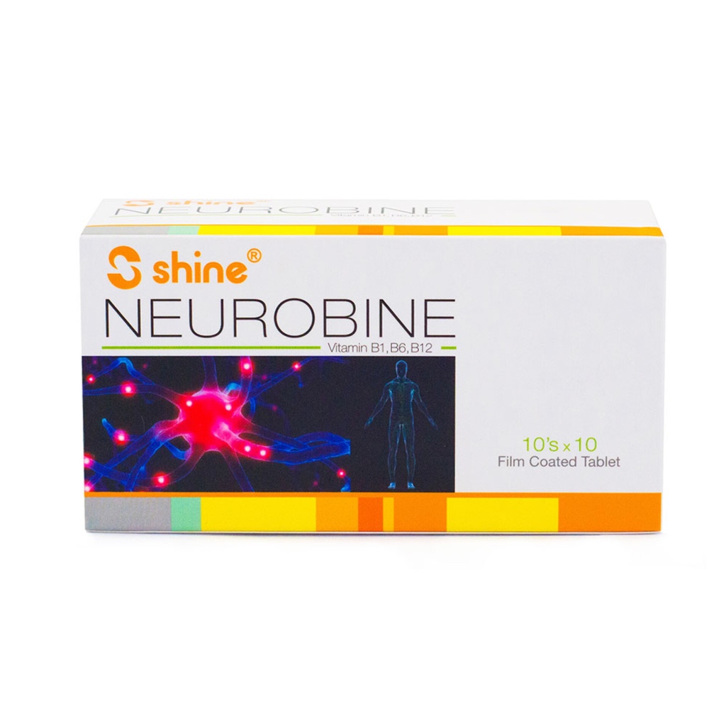 Shine Neurobine Vitamin B1,B6,B12 10's x 10 exp : 03/2025 Vitamin Saraf ...