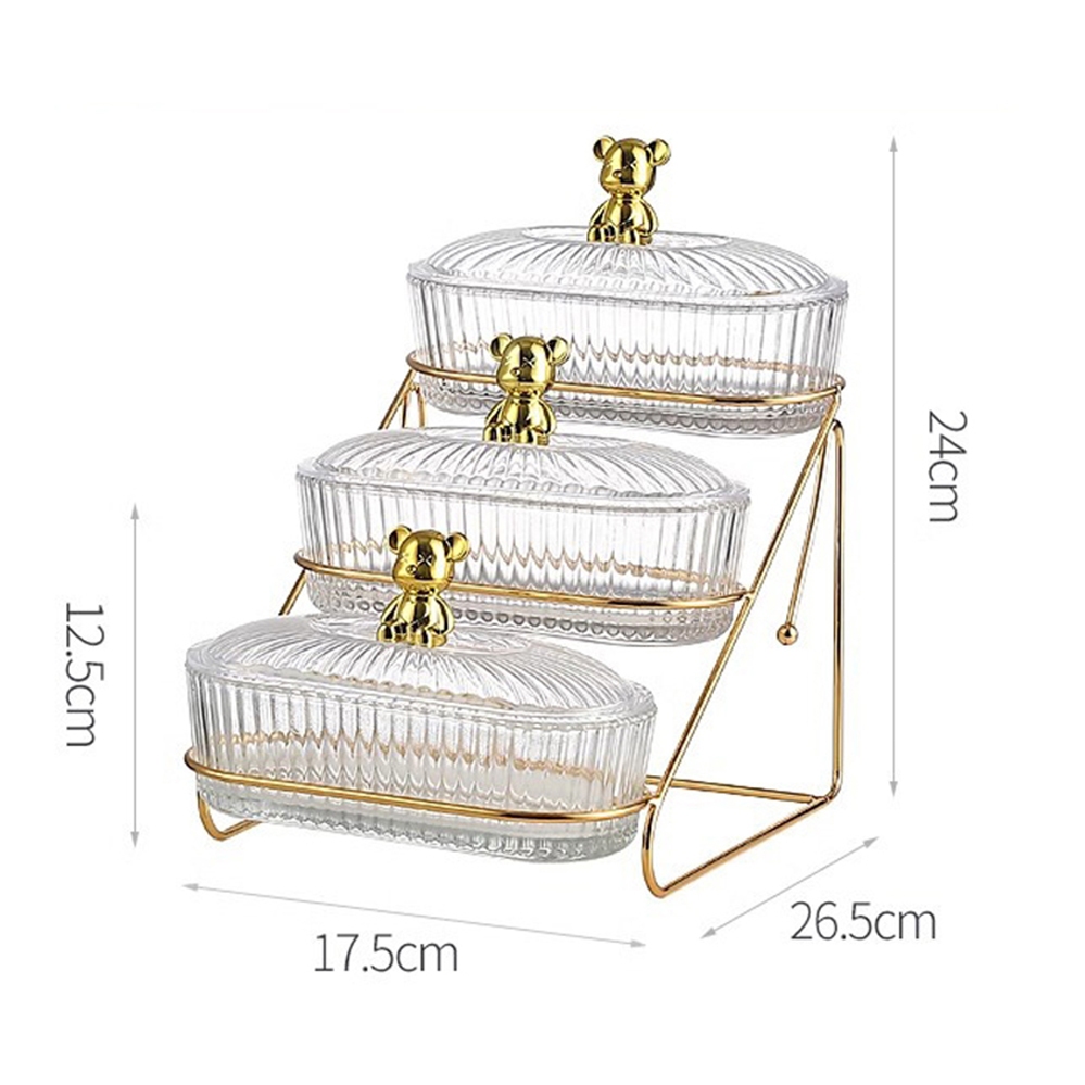 2/3 Tier Dessert Display Rack Fruit Tray Cupcake Cake Stand Tea Plate ...