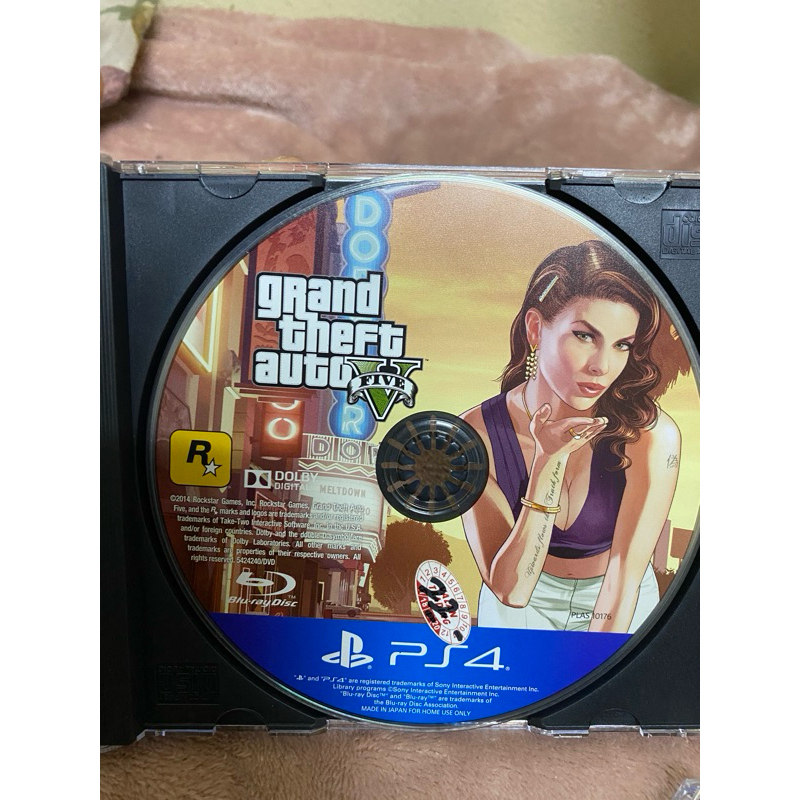 GTA V CD PS4 DISC Original Disc GTA 5 Cd NO COVER [ USED ] | Shopee ...