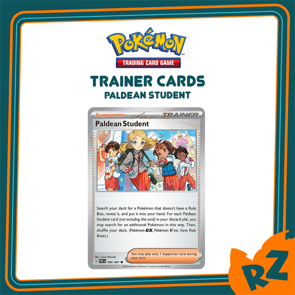 [Original] Pokemon TCG Card Paldean Students Reverse Holo Supporter ...