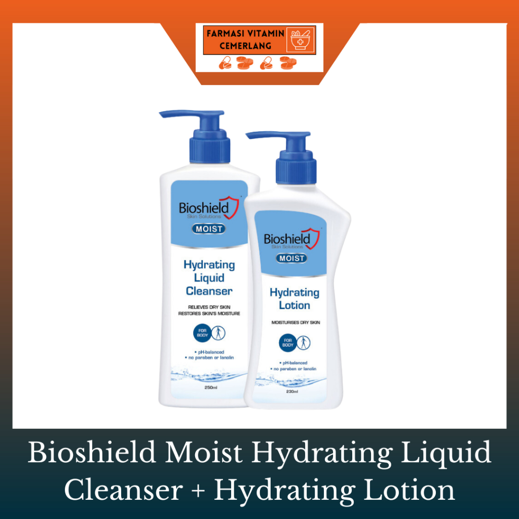 Bioshield Moist Combo Pack - Hydrating Liquid Cleanser 250ml ...